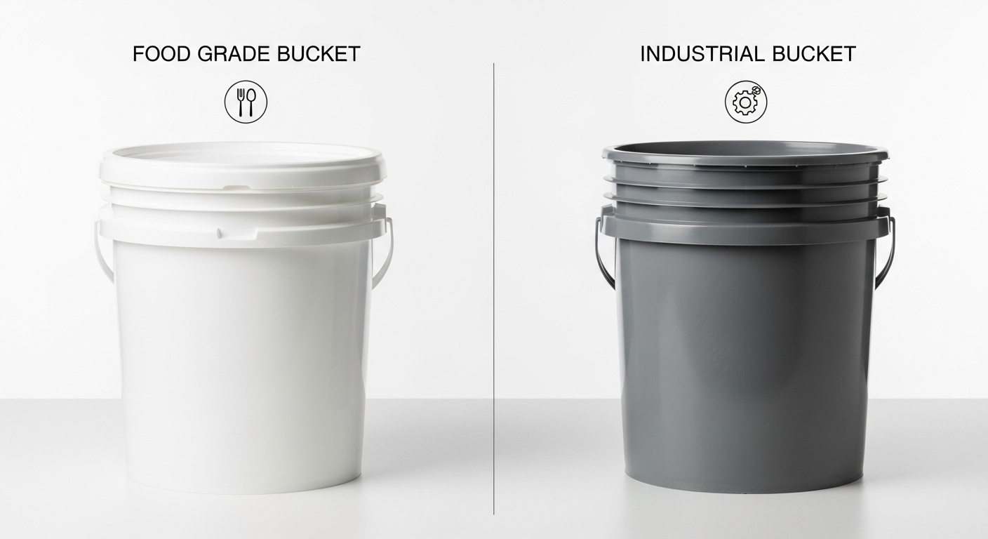 Food Grade vs Regular Buckets: The 5 Key Differences (2026)